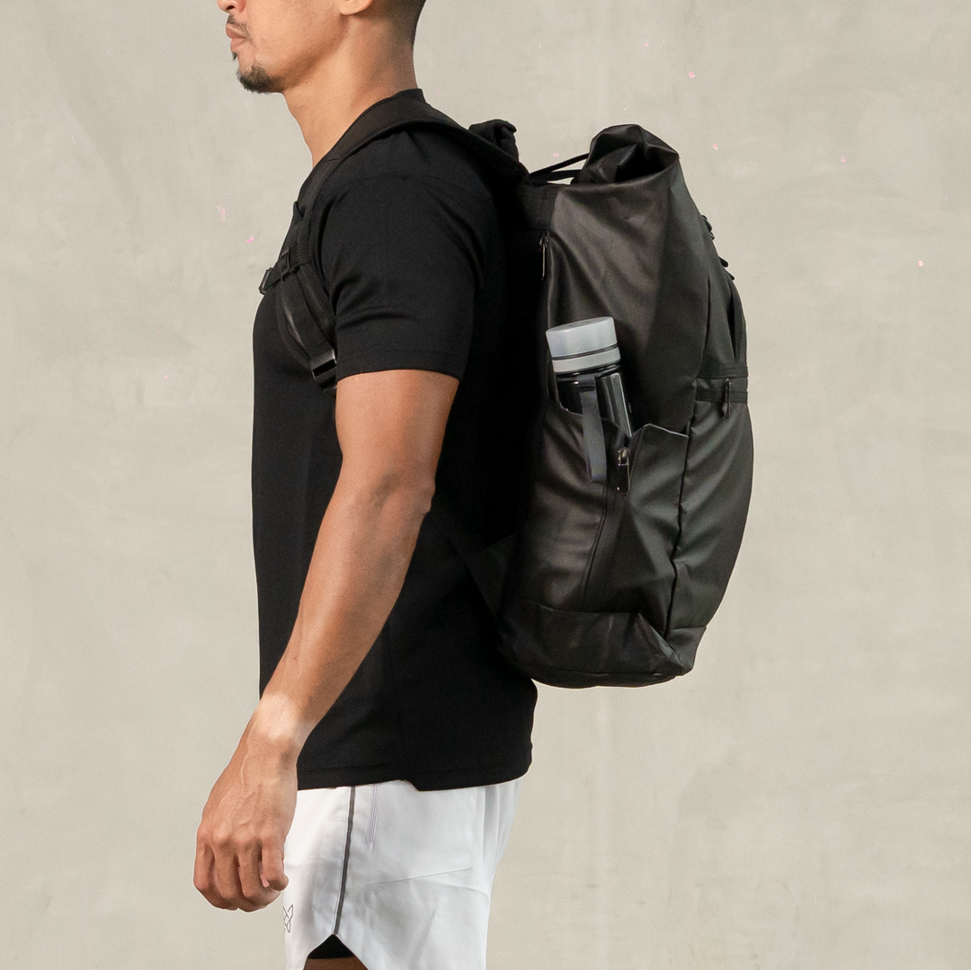 Day Laptop Roll Top Backpack 27L BLACK – Timoor Official